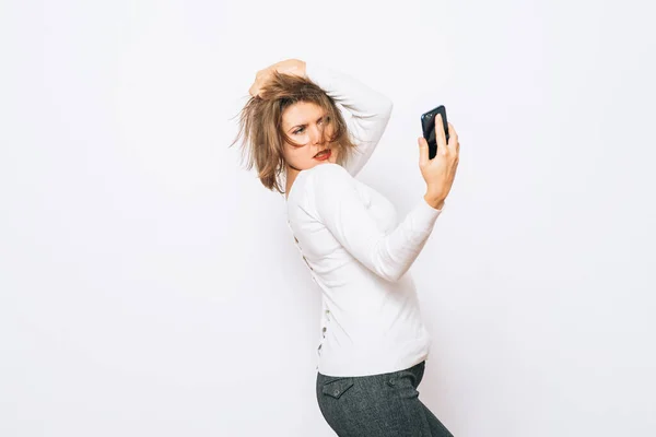 Girl Studio Background — Stock Photo © file404 #357855090