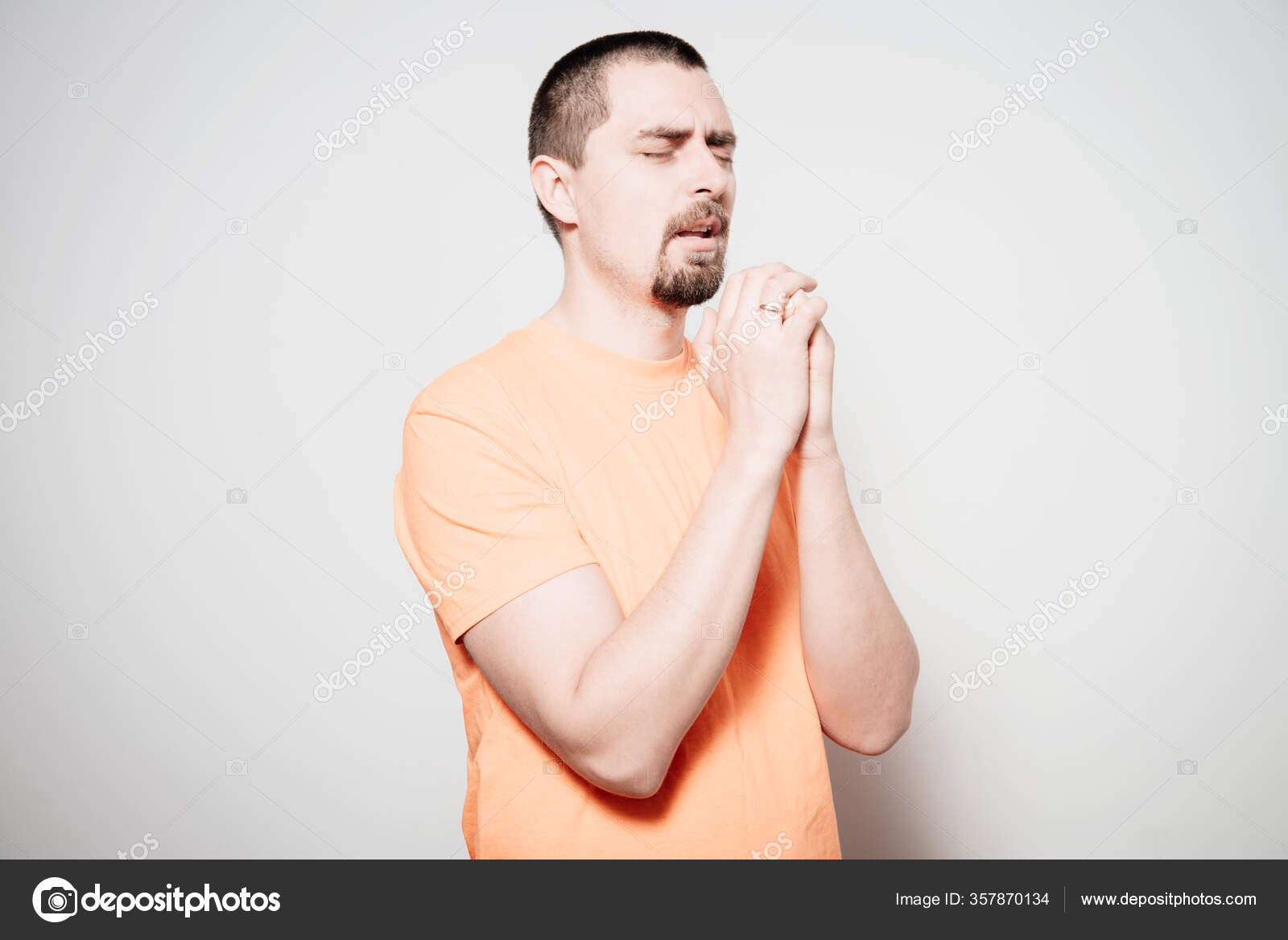 Prayer Man Studio Background Stock Photo by ©file404 357870134