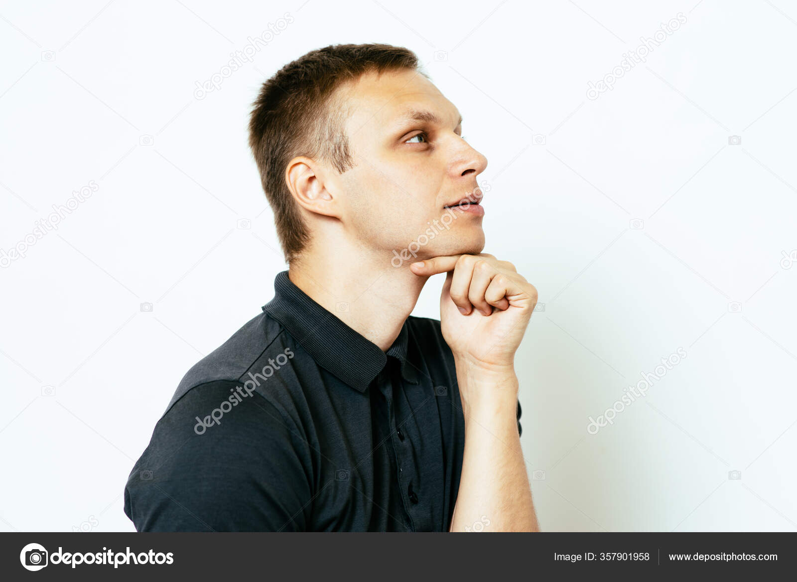 Man Posing Studio Background Stock Photo by ©file404 357901958