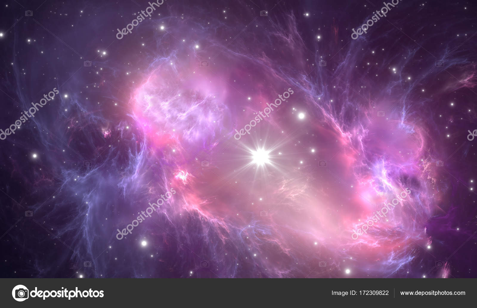 Pink Starry Gas Nebula Supernova And Outer Space 25 Brand New Chandra