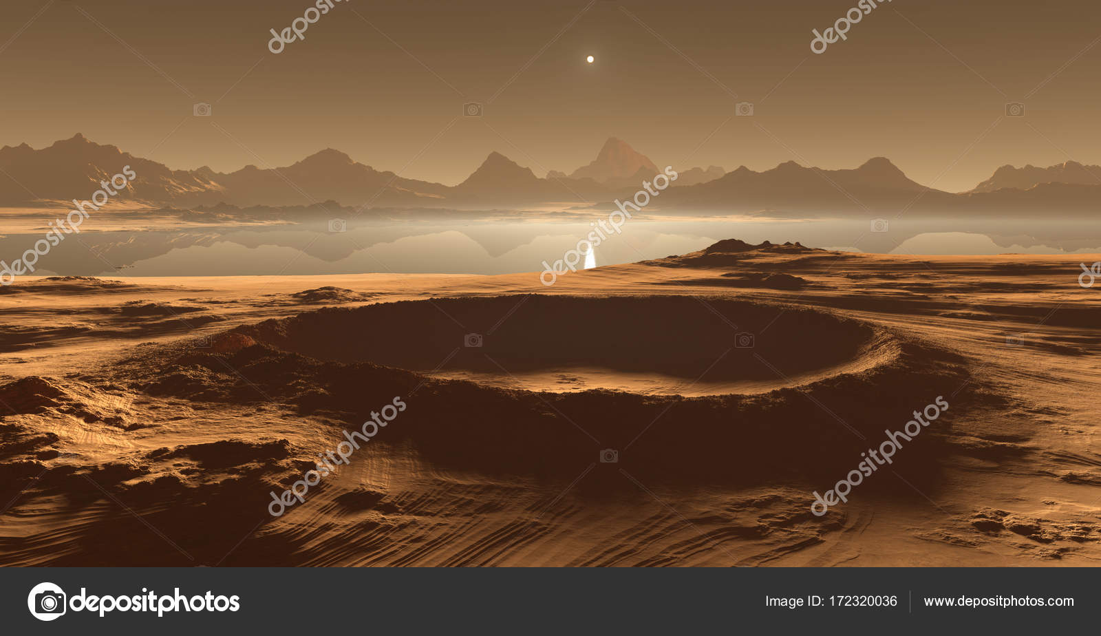 Titan Moon Surface