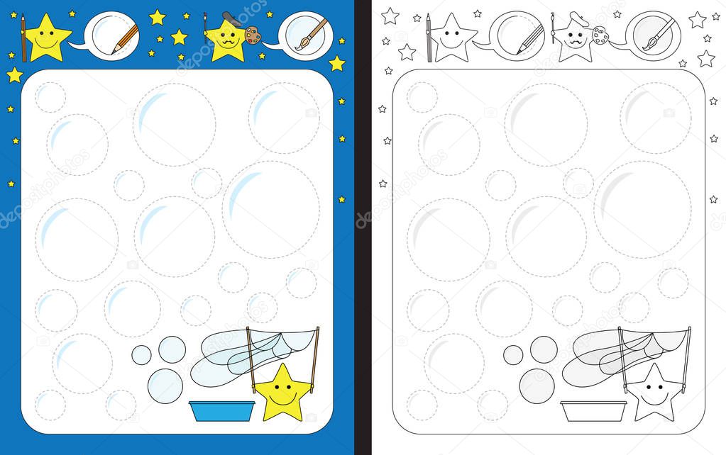 Hoja Trabajo Preescolar Para Practicar Habilidades Motoras Finas ...