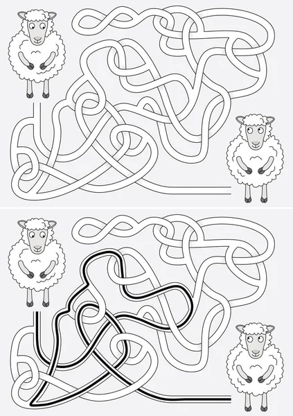 Maze sheep Vector Art Stock Images | Depositphotos