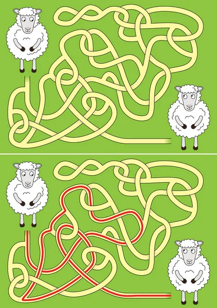 Maze sheep Vector Art Stock Images | Depositphotos