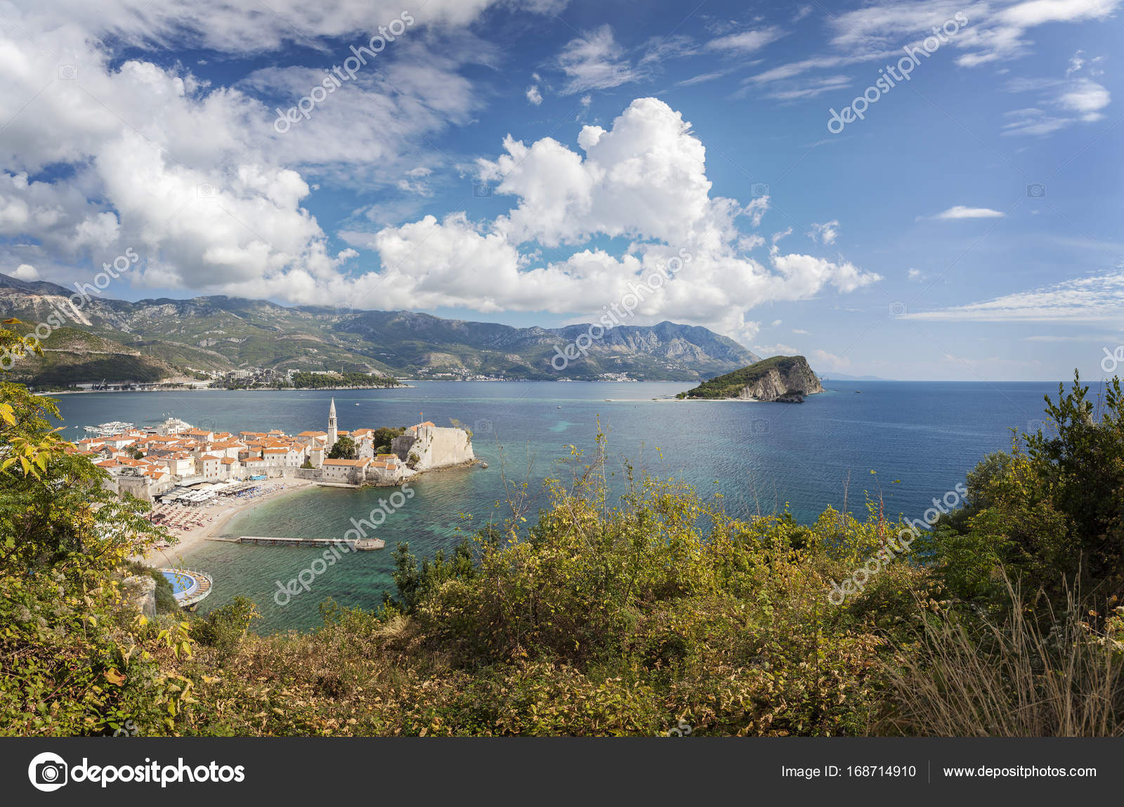 Budva town Montenegro — Stock Photo © feferoni #168714910