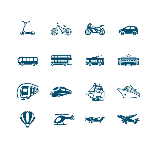 Transportation icons | TEAL series — Stock Vector © sahuad #6593635