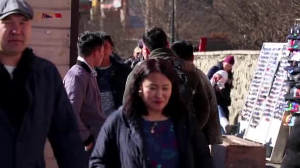 Unidentified People Street Downtown Ulaanbaatar Capital Mongolia Circa March 2019 Stock Video ...