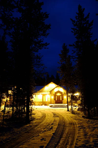 Winter cabin night Stock Photos, Royalty Free Winter cabin night Images ...