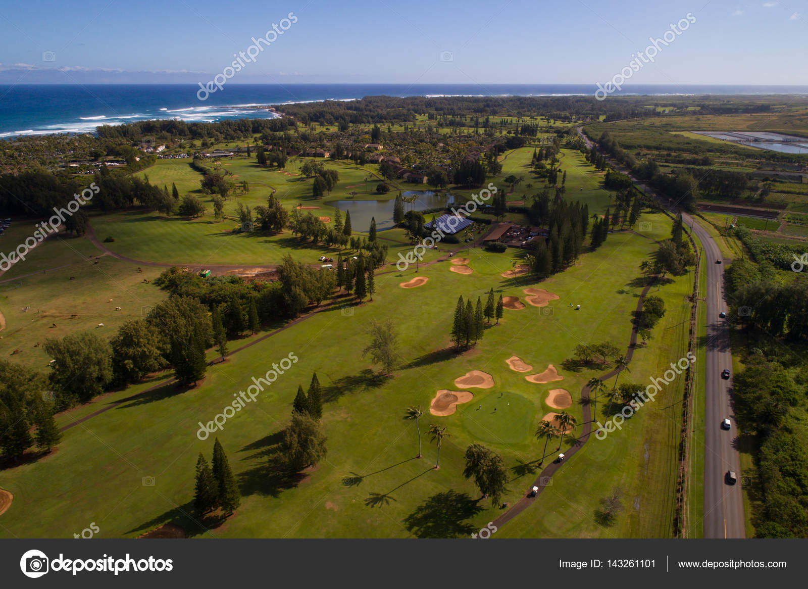 Aerial image Turtle Bay Resort Hawaii — Stock Photo © felixtm #143261101