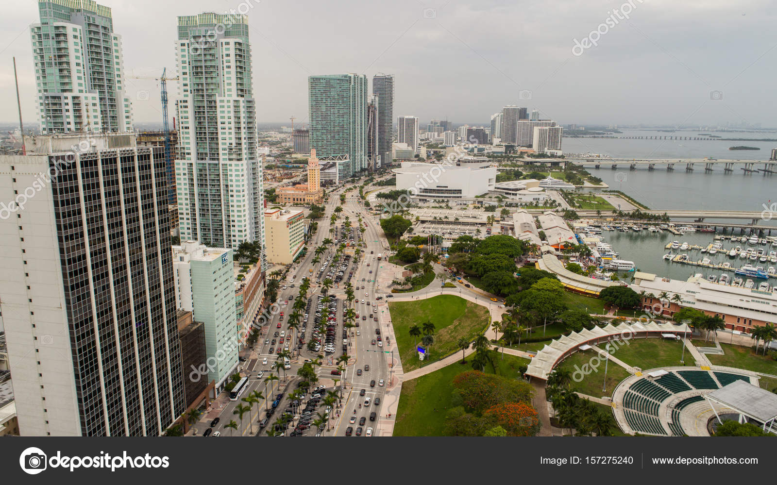 Centro de Miami Bayfront Park Vizcaya y Bayside: fotografía de stock ...