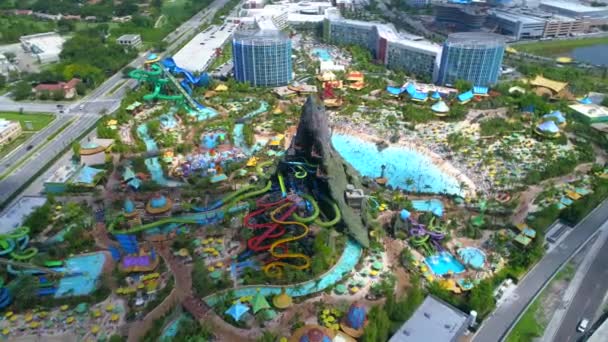 Volcano Bay Beach Resort Orlando 4k aerial tour — Stock Video © felixtm ...