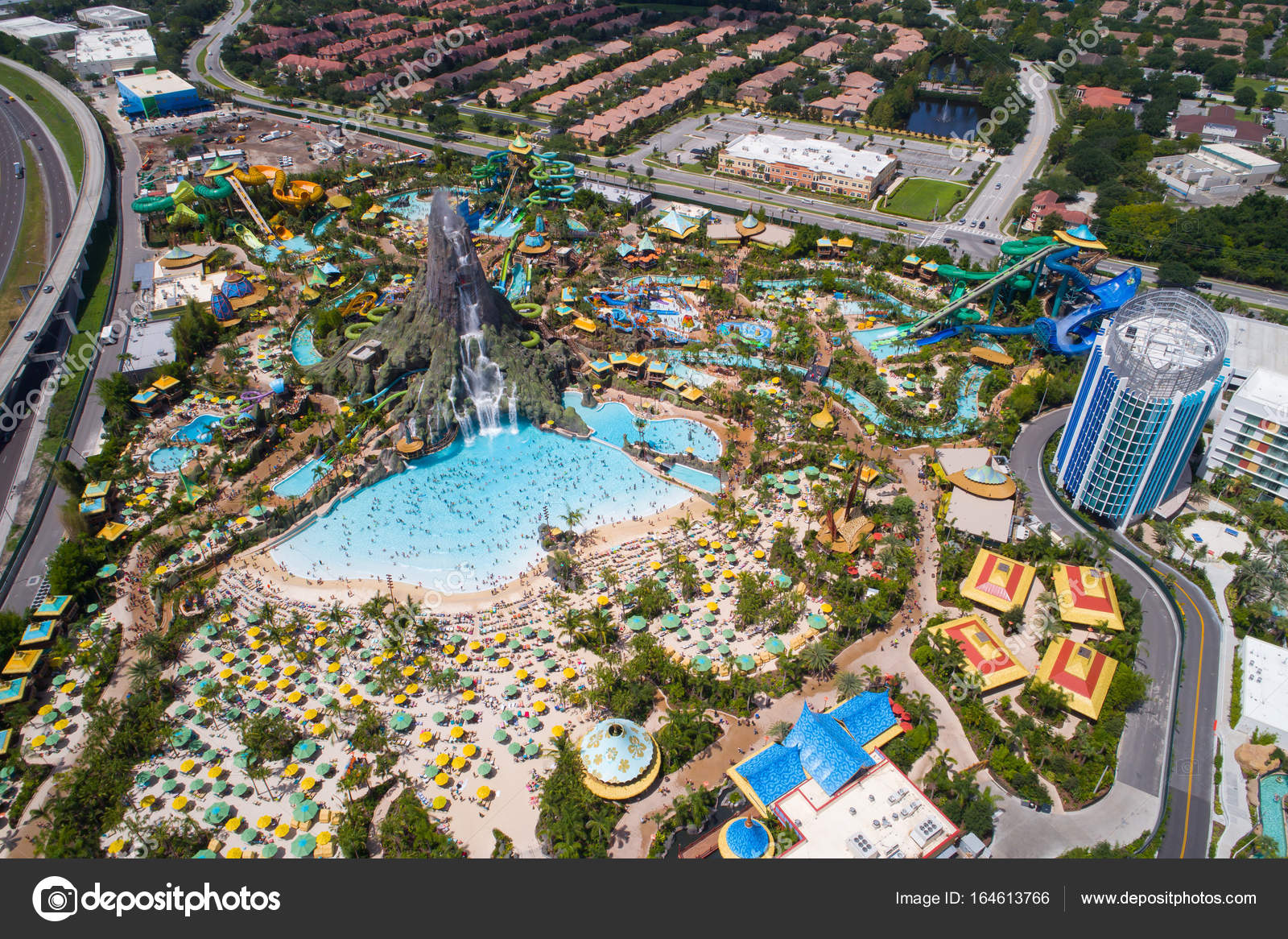 Aerial image Orlando Volcano Bay — Stock Photo © felixtm #164613766