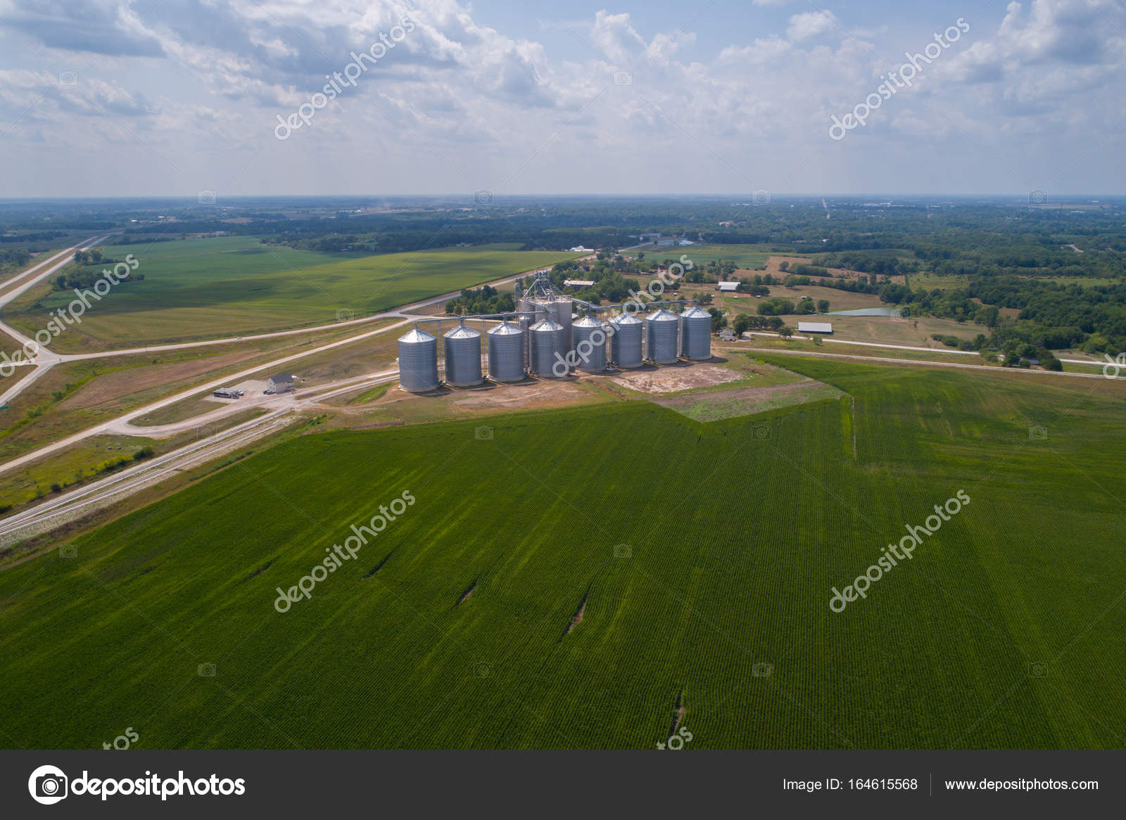 Farm storage silos Stock Photo by ©felixtm 164615568