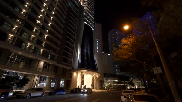 Panorama Tower Brickell Miami Night Footage — Stock Video © felixtm ...