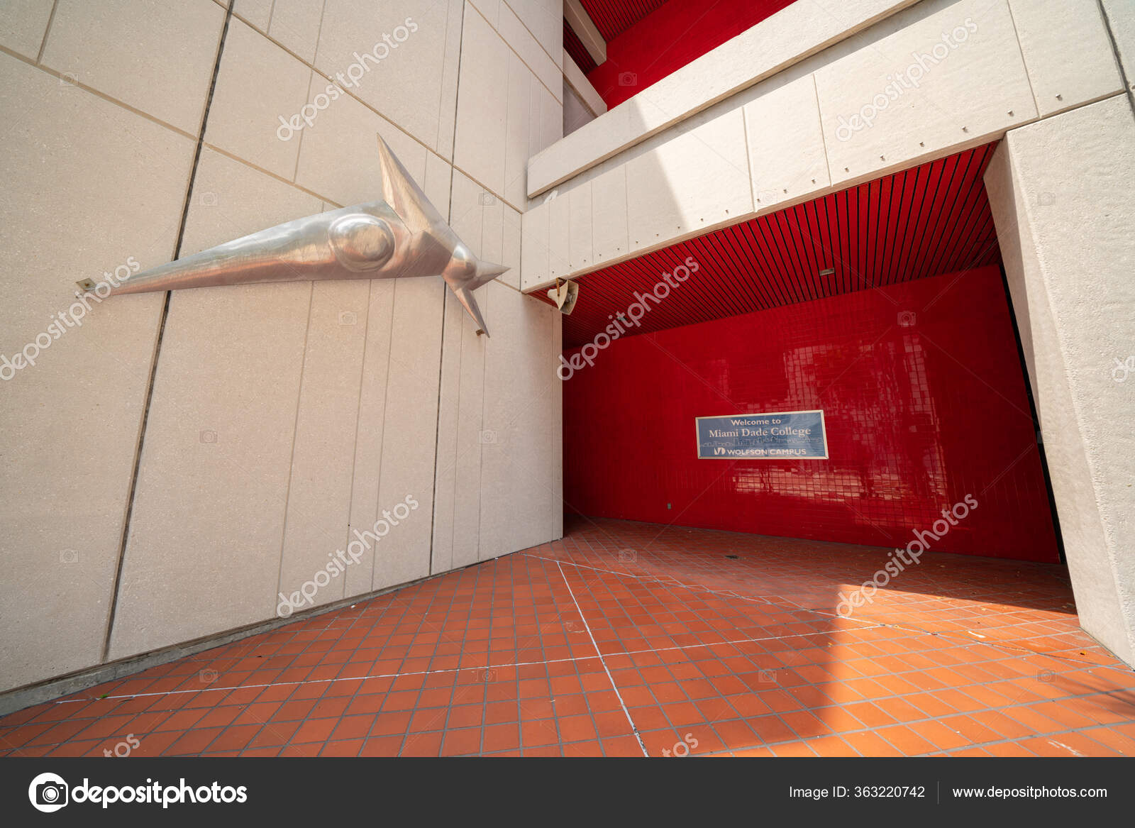 Miami Dade Community College Campus Downtown Miami Usa — Stock ...