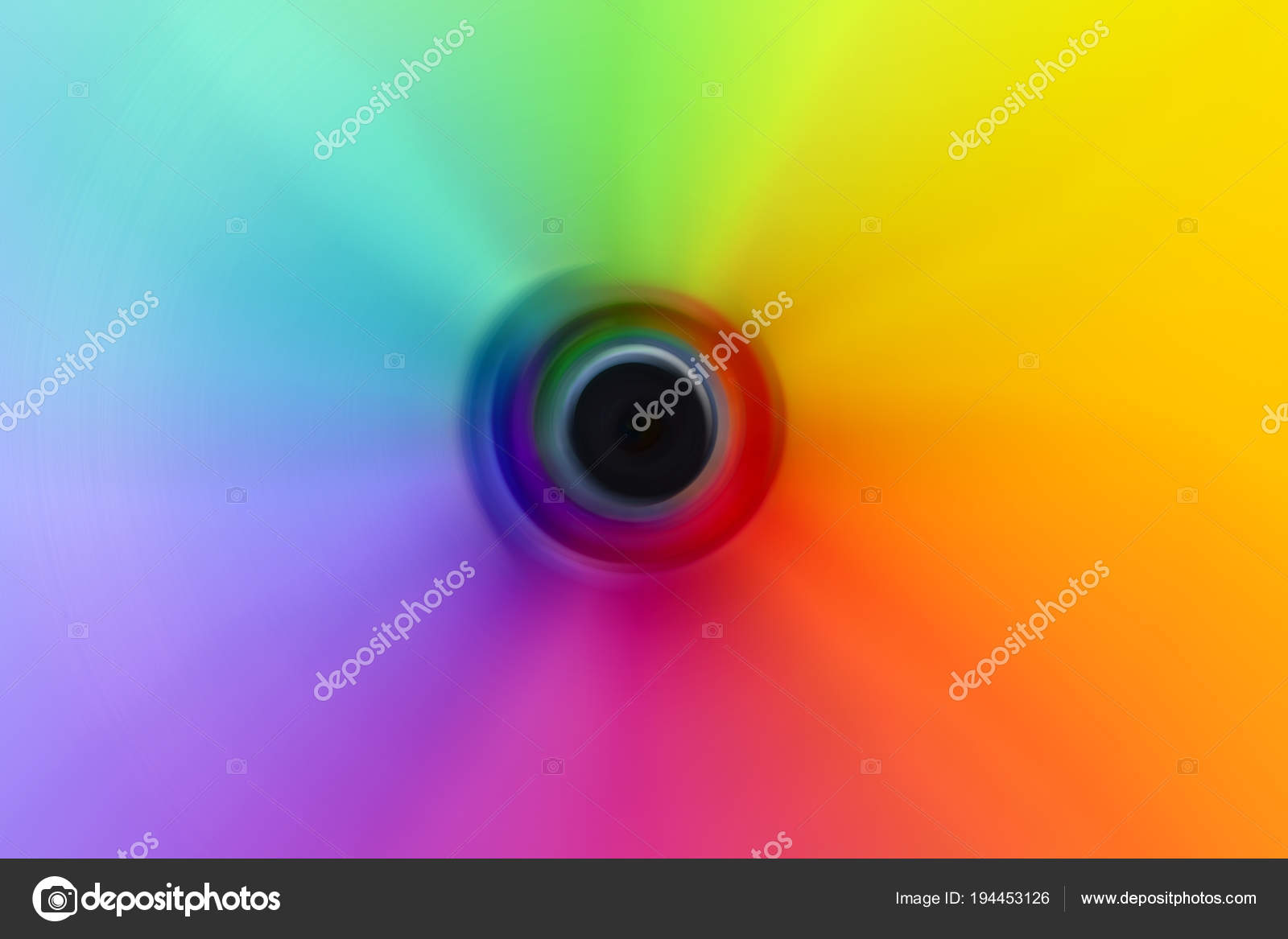 Abstract Blurred Rainbow Color Wheel — Stock Photo © surpasspro #194453126