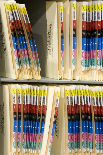 Generic Medical Record Folder on Shelf - Stock Image - Everypixel