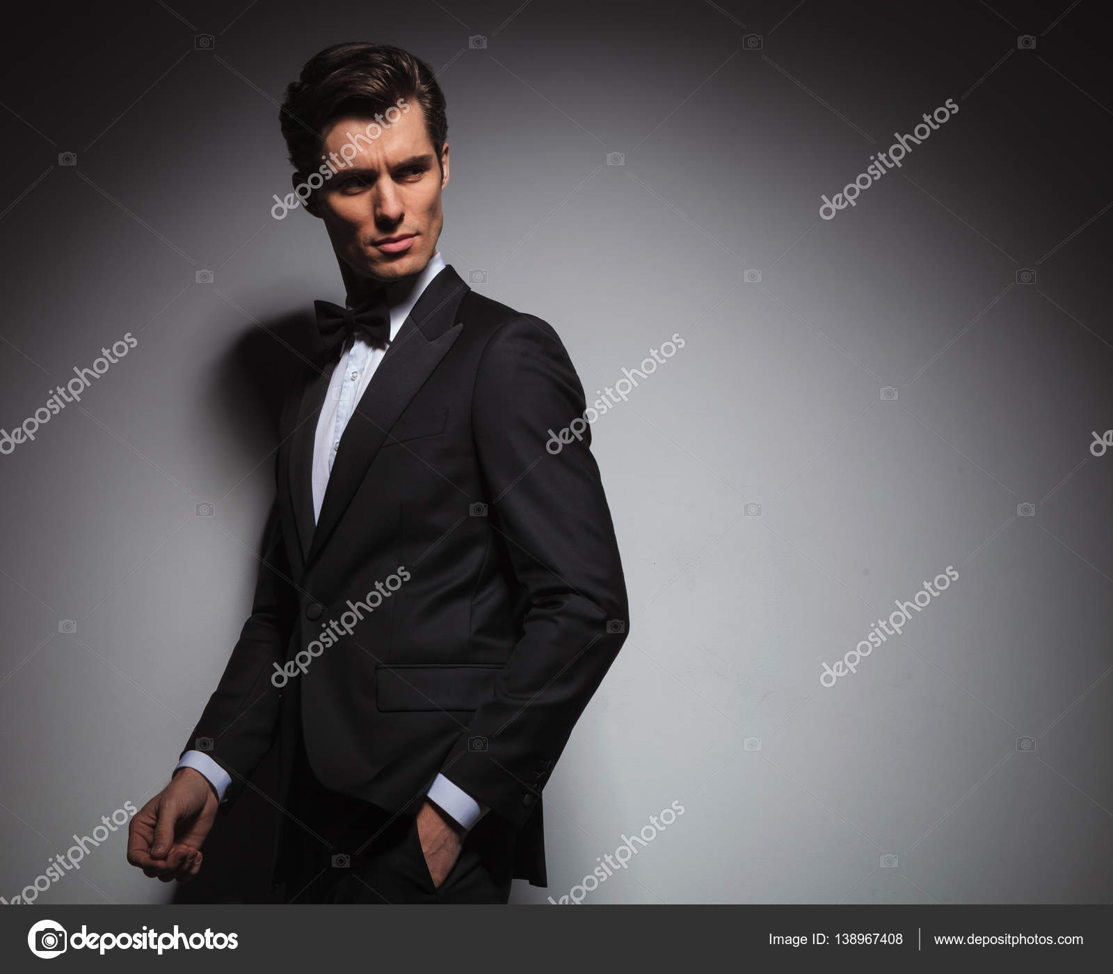 Man Walking Looking Over Shoulder