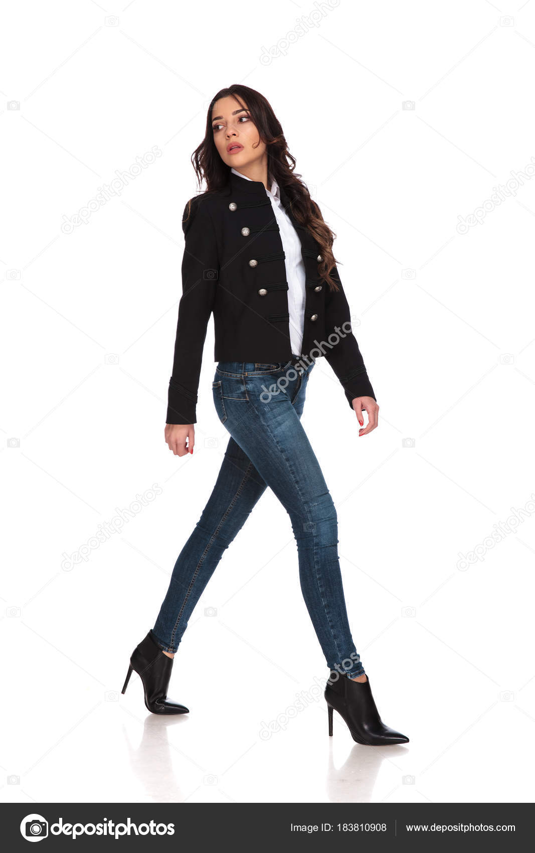 Woman Walking Side View