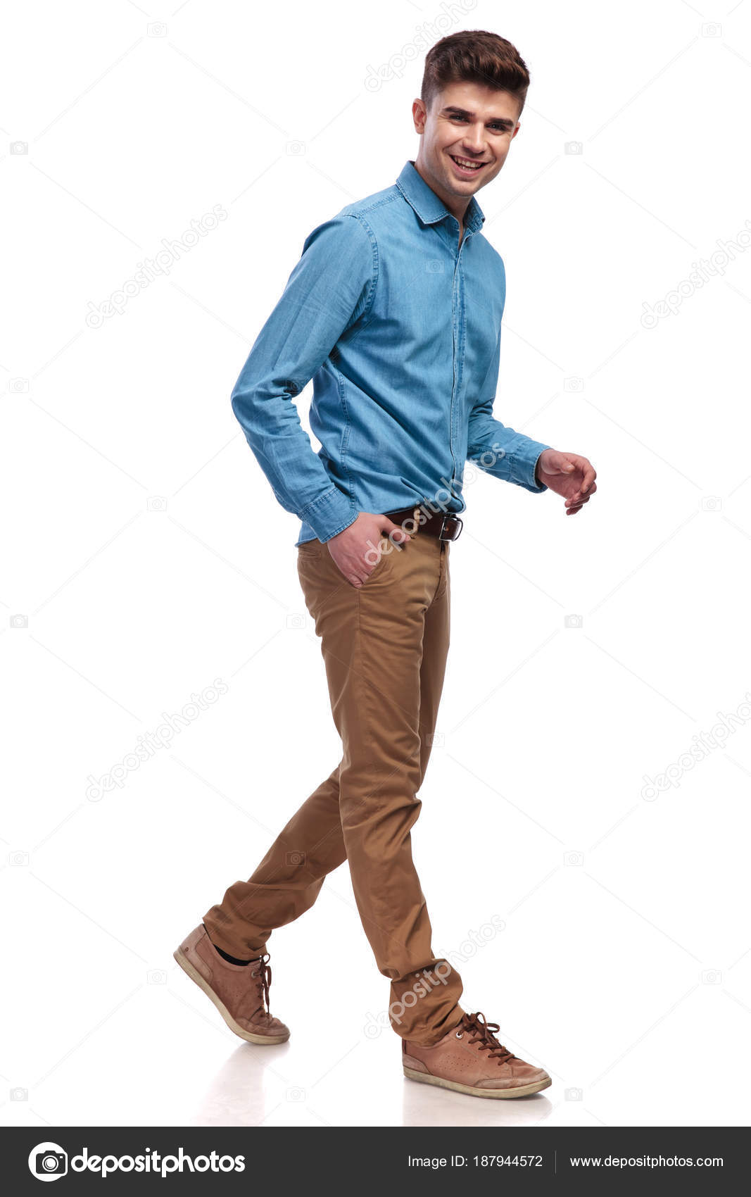 Guy Walking Side View