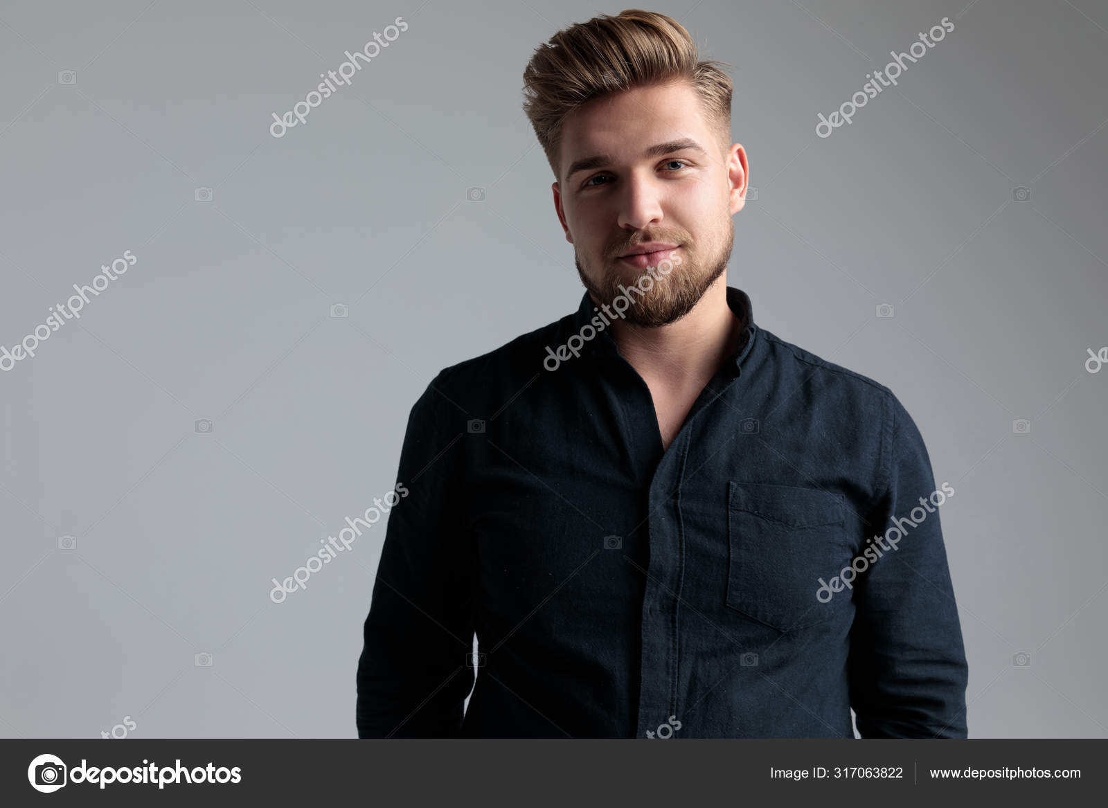 Cheerful fashion man looking forward Stock Photo by ©feedough 317063822