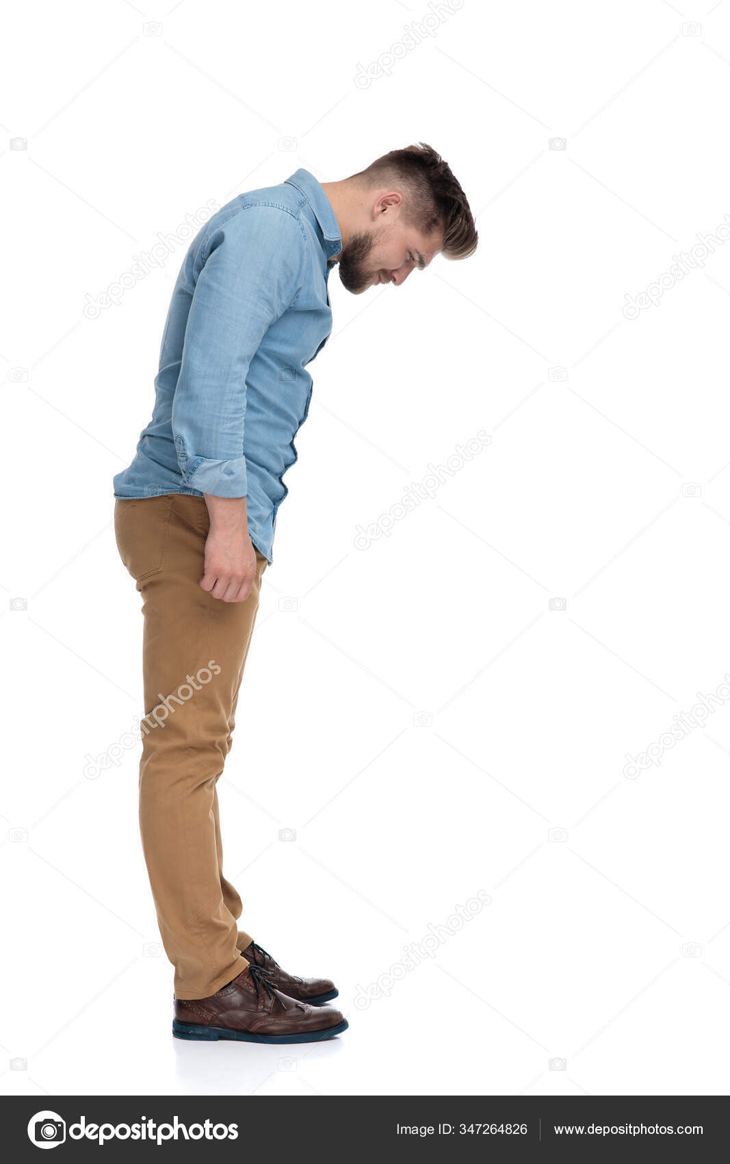 Boy Side View Looking Down