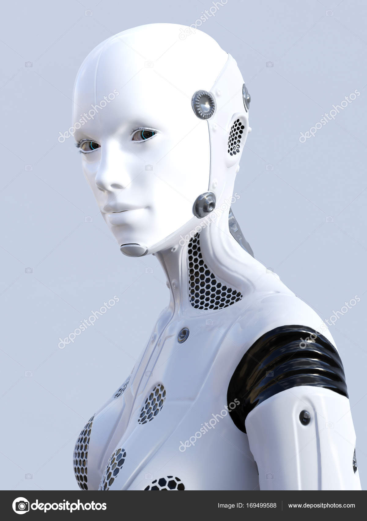 Female Robot Face