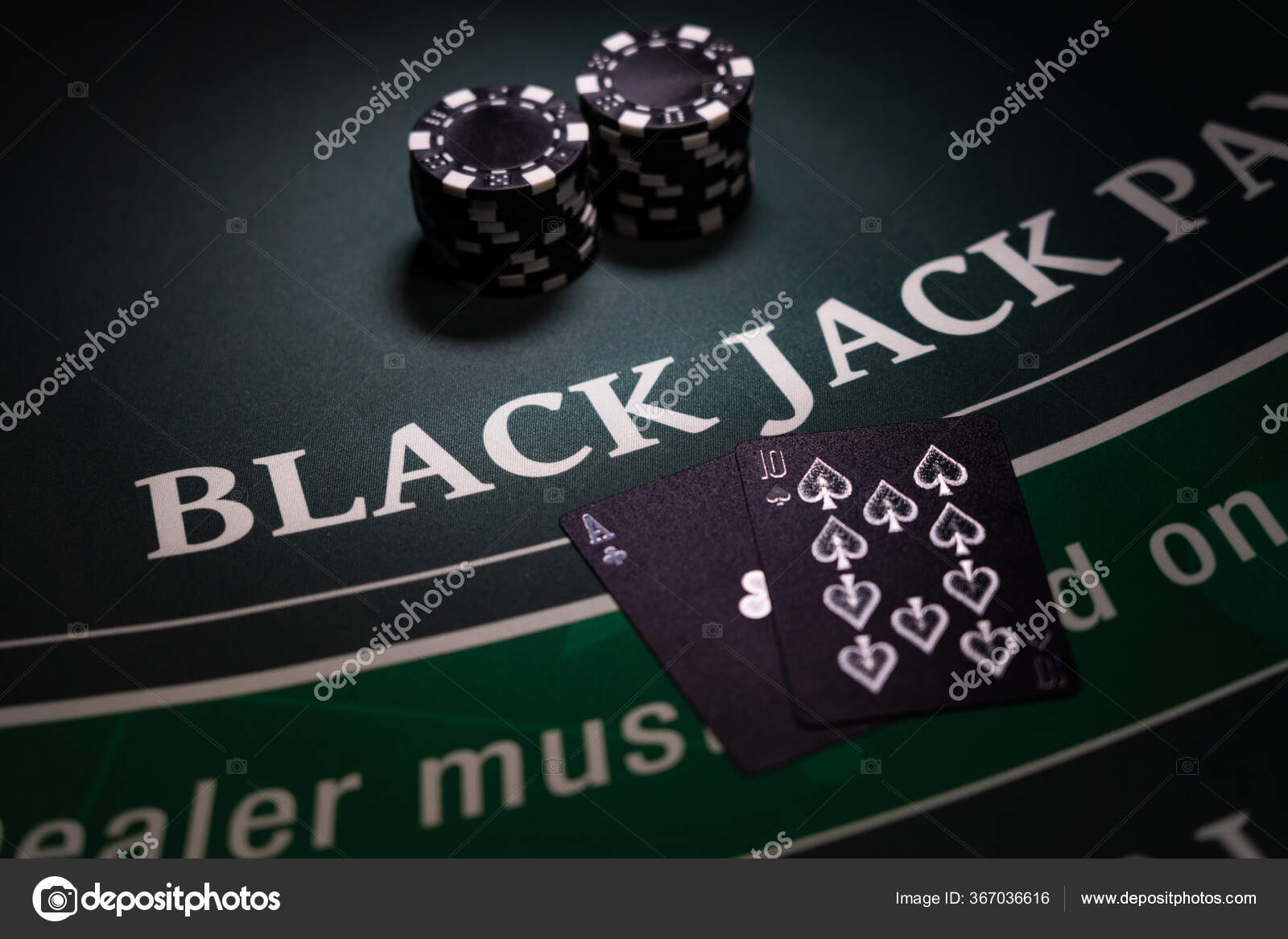 Blackjack Table Background
