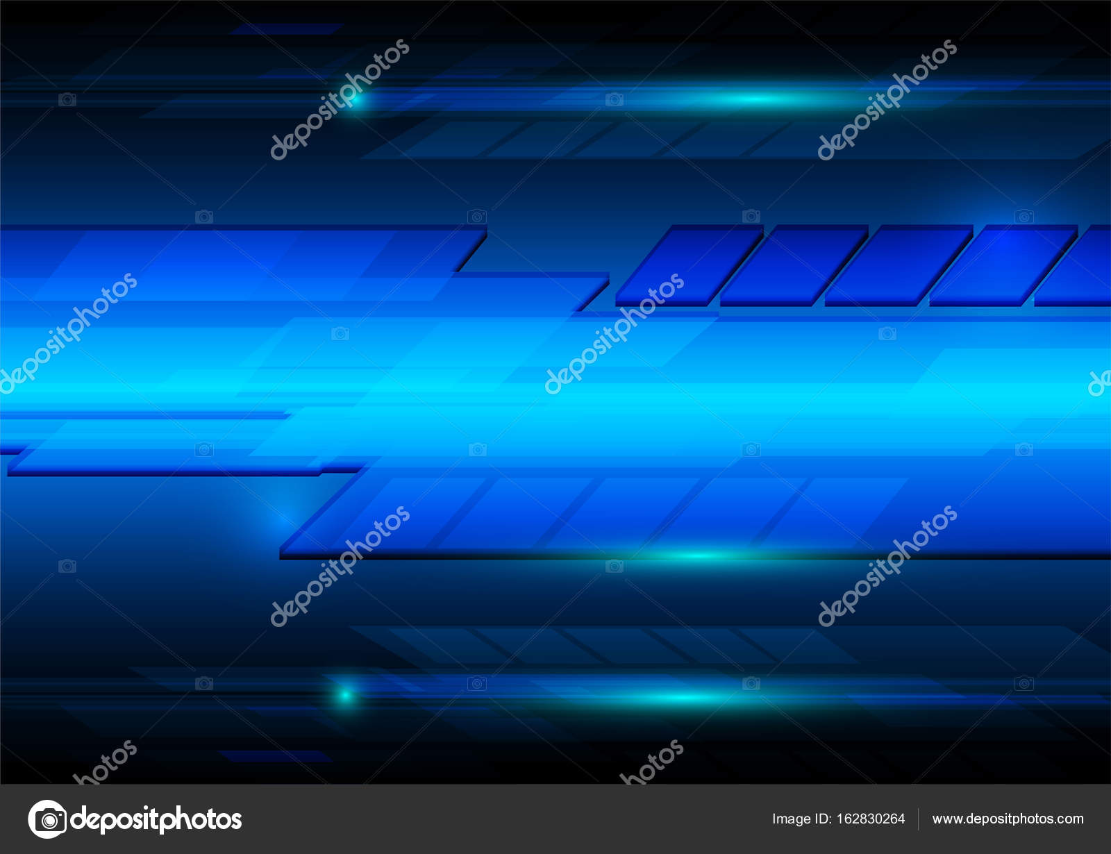 Abstract blue technology design. Vector backdrop Stock Vector by ...