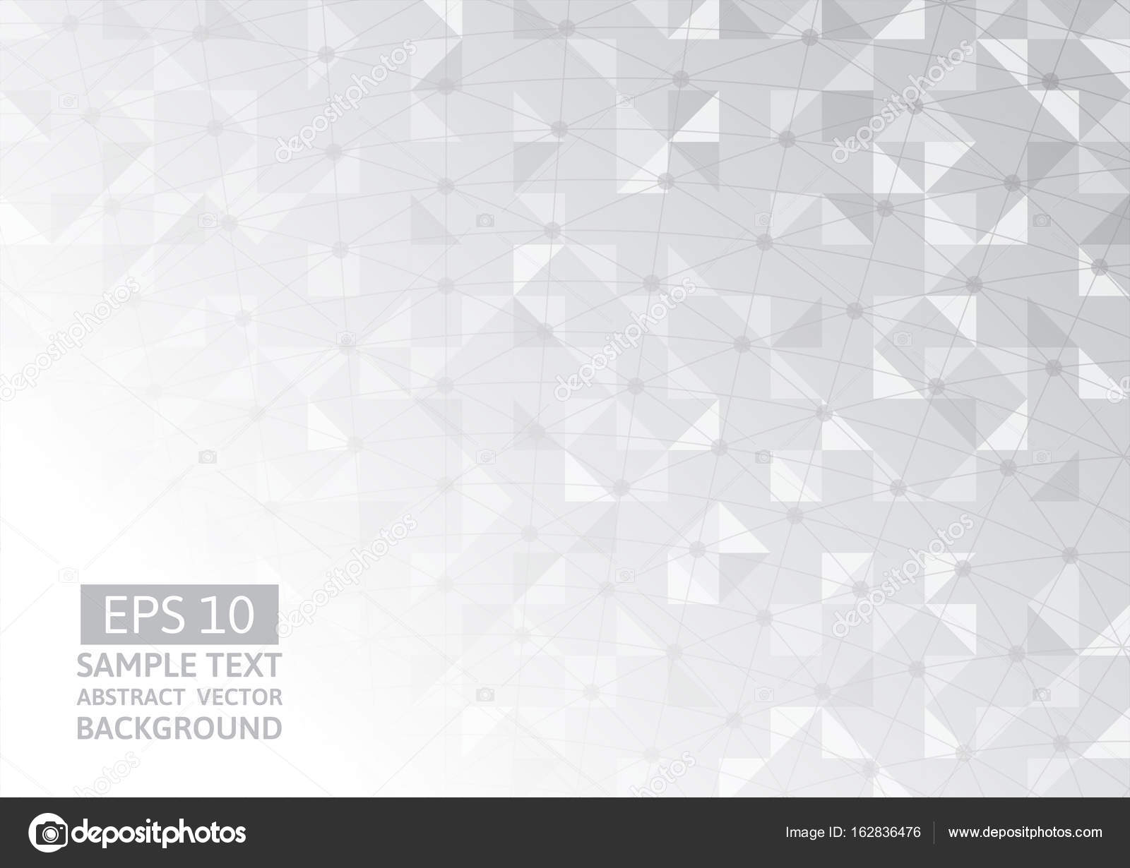 Gray triangle abstract vector background with copy space — Stock Vector ...