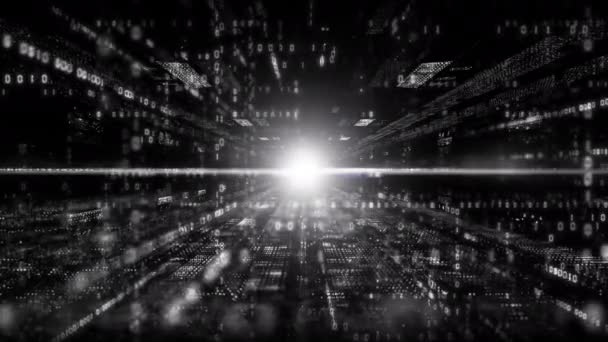 Digital Cyberspace Particles Digital Data Network Connections Concept ...