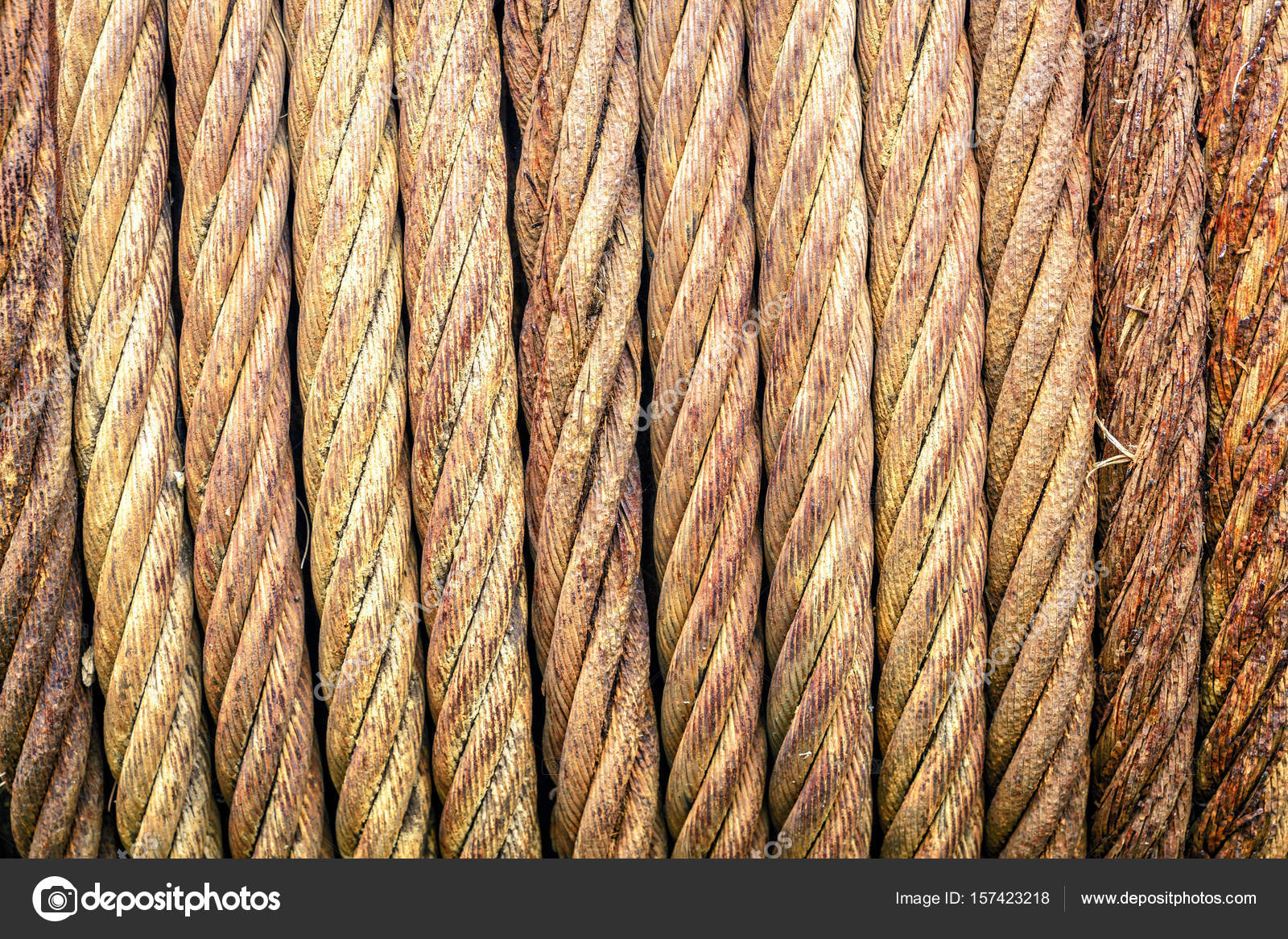 Old rusted wire rope Stock Photo by ©alexeys 157423218