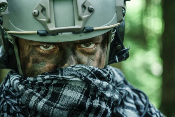 Army ranger machine gunner Stock Photo by ©zabelin 129275278