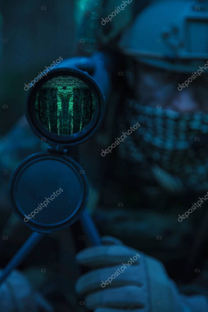 Army ranger spotter — Stock Photo © zabelin #129275386