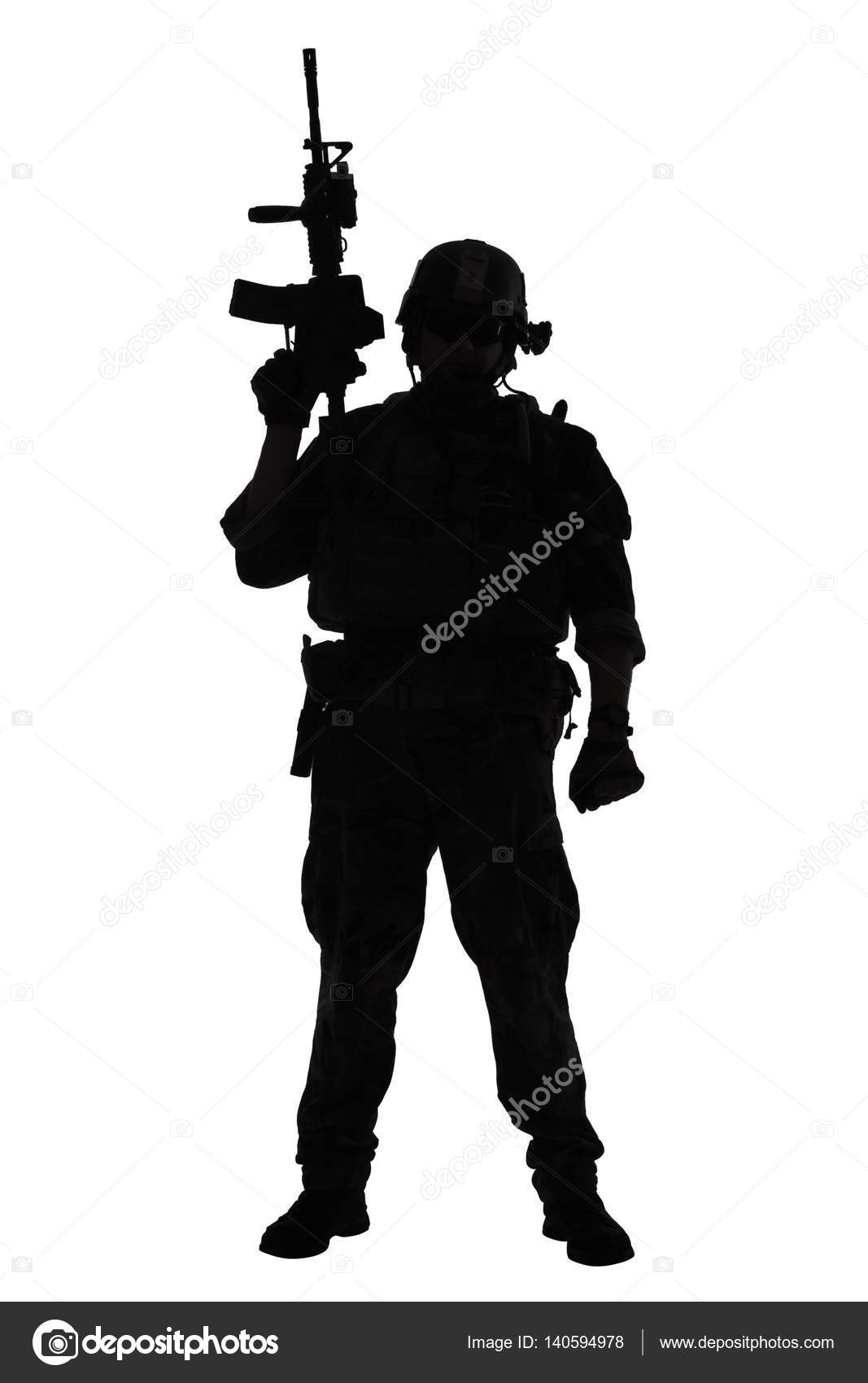 Marine Special Operator silhouette Stock Photo by ©zabelin 140594978