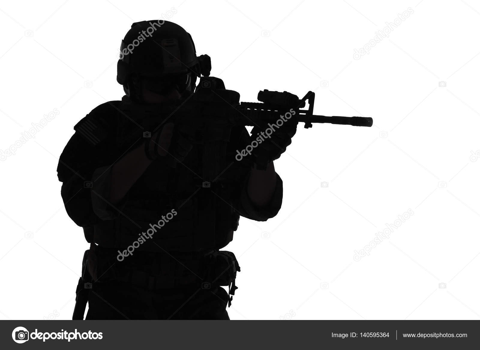 Marine Special Operator silhouette Stock Photo by ©zabelin 140595364