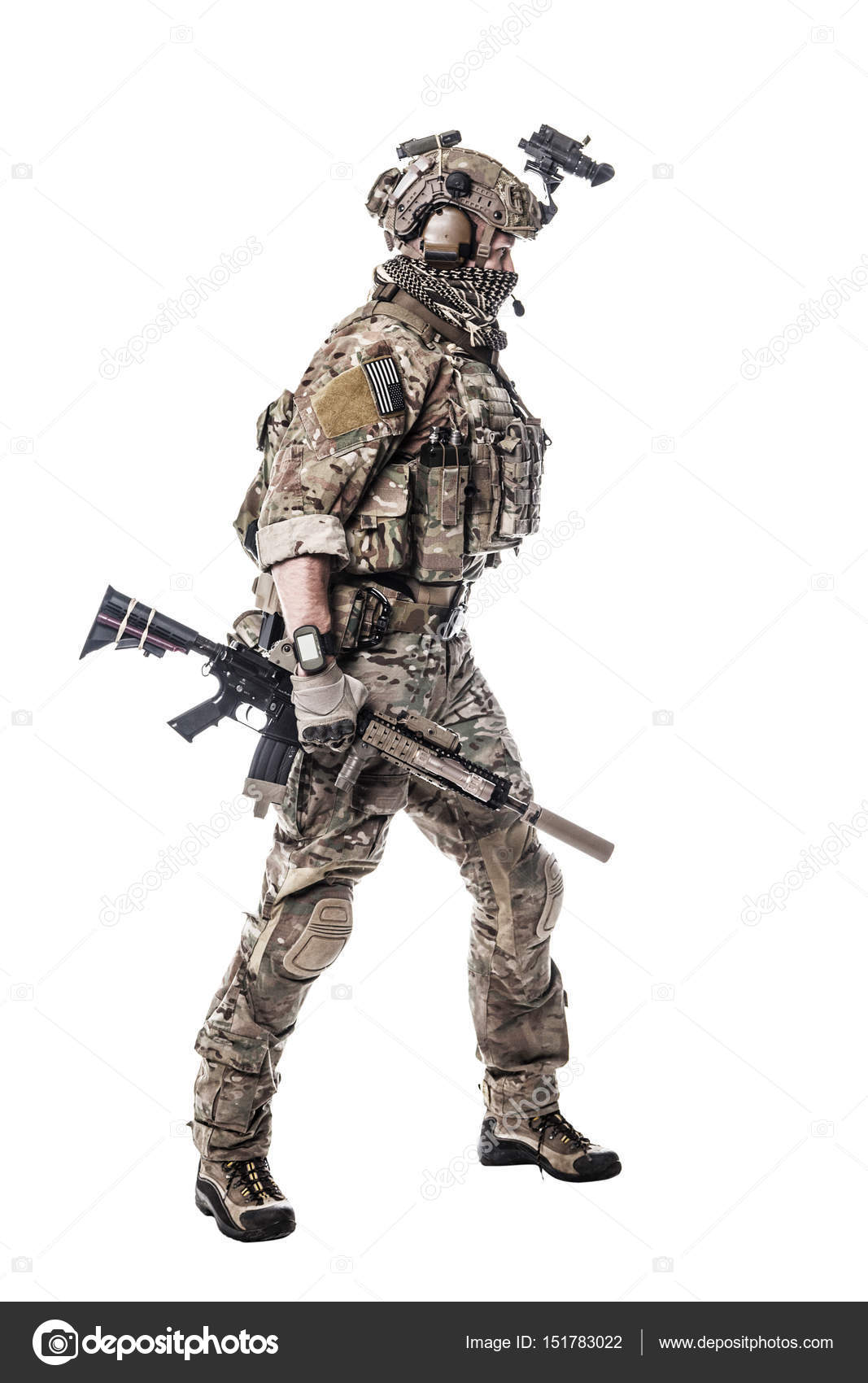 Army Ranger in field Uniforms — Stock Photo © zabelin #151783022