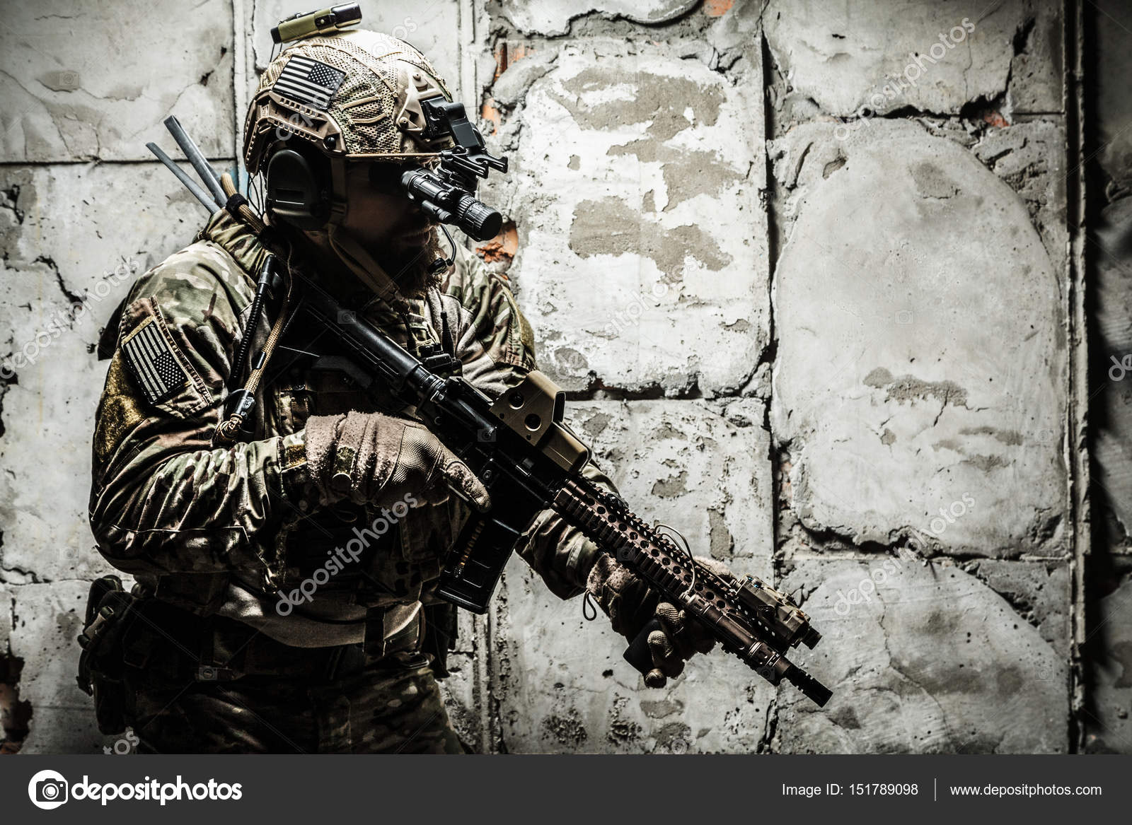 Army Ranger in field Uniforms — Stock Photo © zabelin #151789098