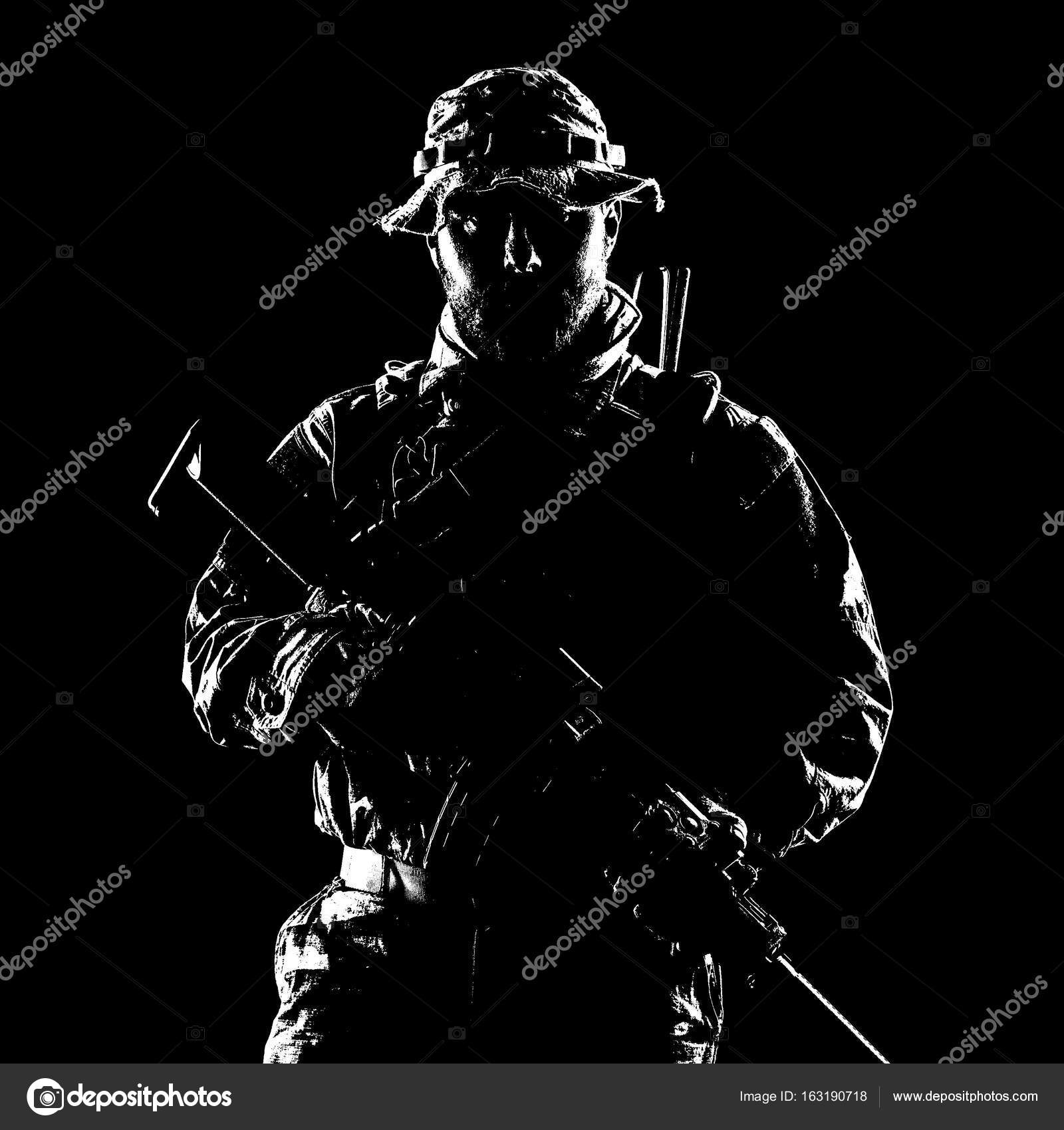 Jungle warfare unit — Stock Photo © zabelin #163190718
