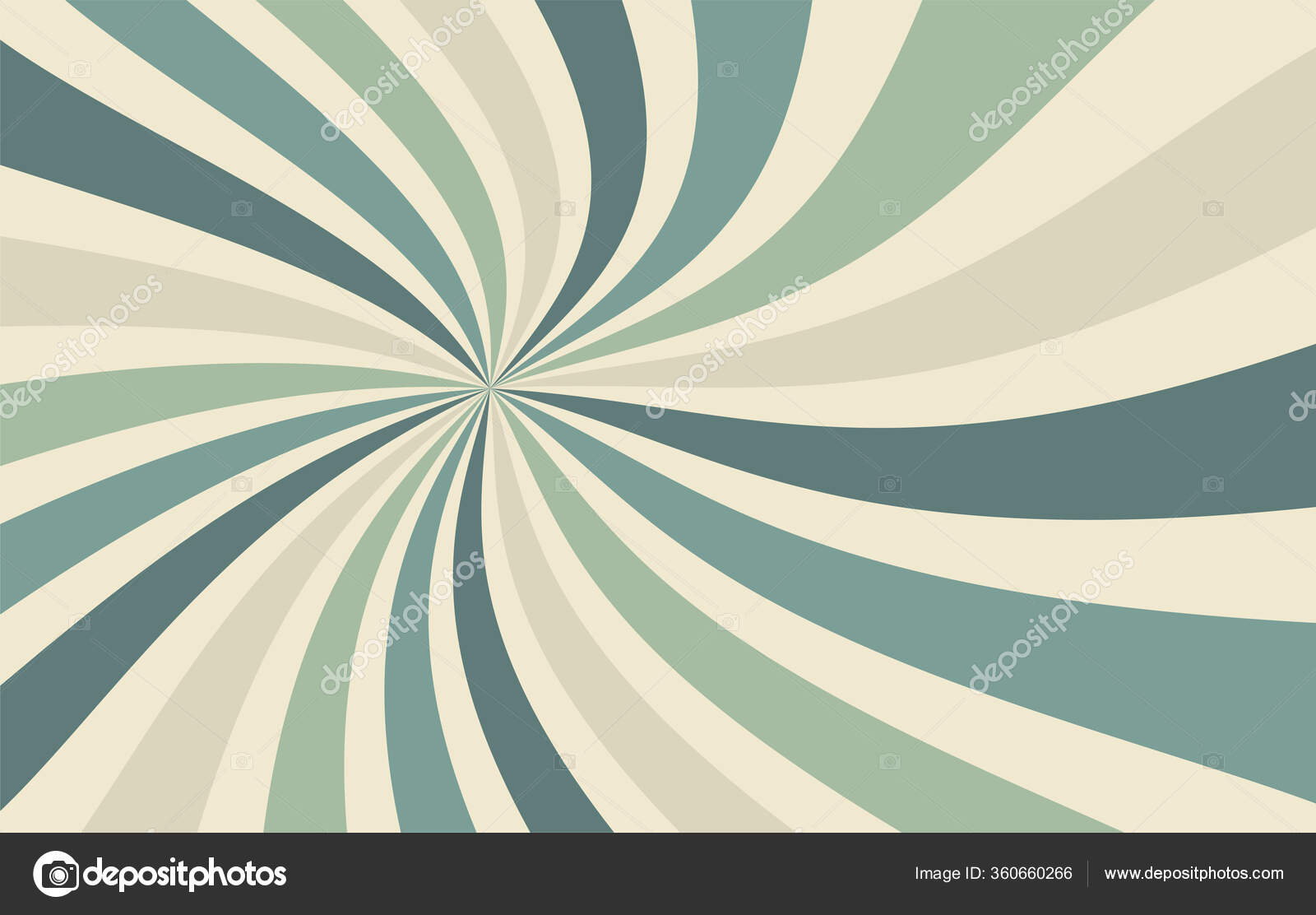 Retro Sunburst Background Vector Spiral Swirl Striped Pattern Cool ...