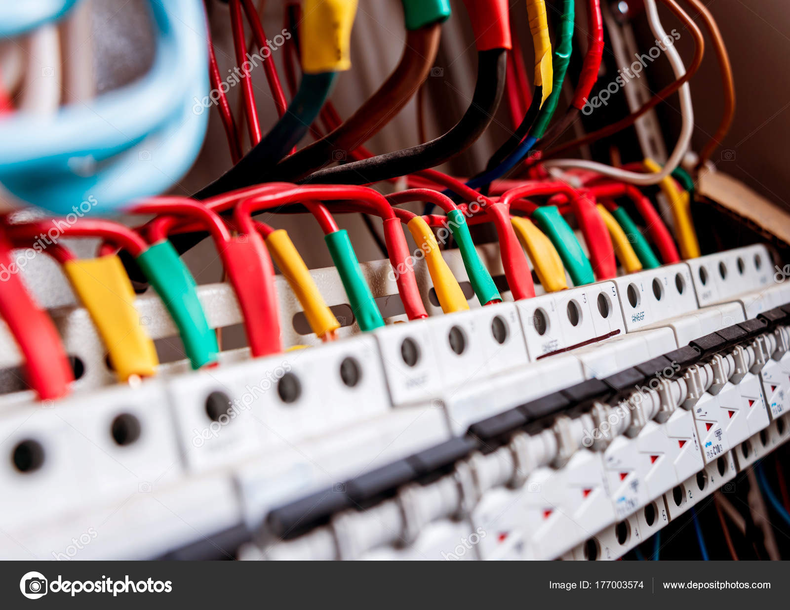 Details Electrical Equipment Cabels Control Pannels Stock Photo by ...