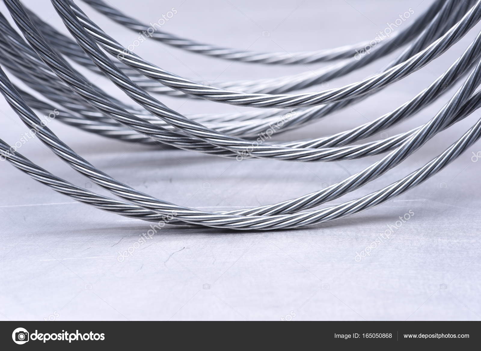 Steel wire rope closeup Stock Photo by ©Zetor2010 165050868