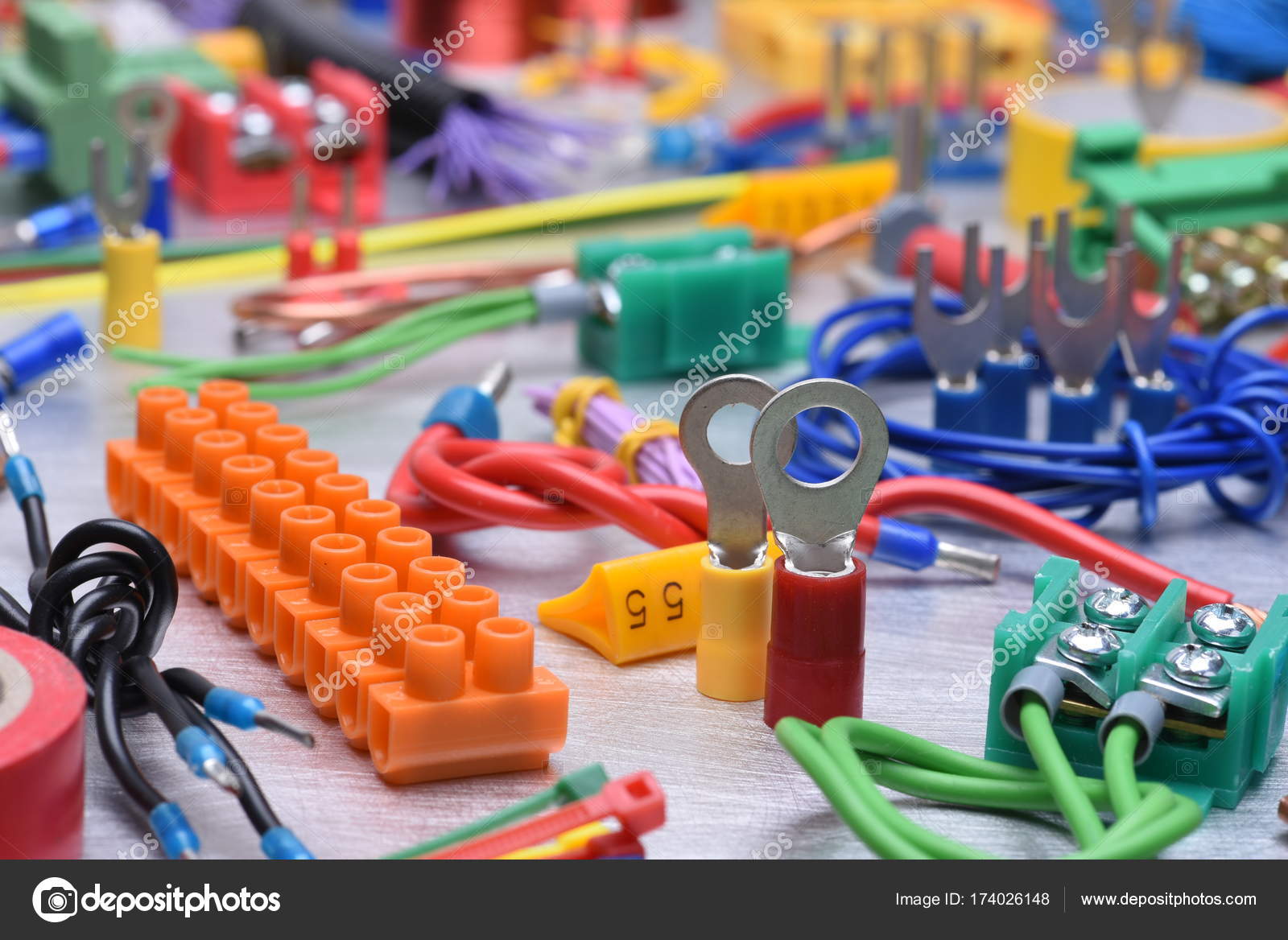 Components and accessories for use in electrical installations — Stock ...