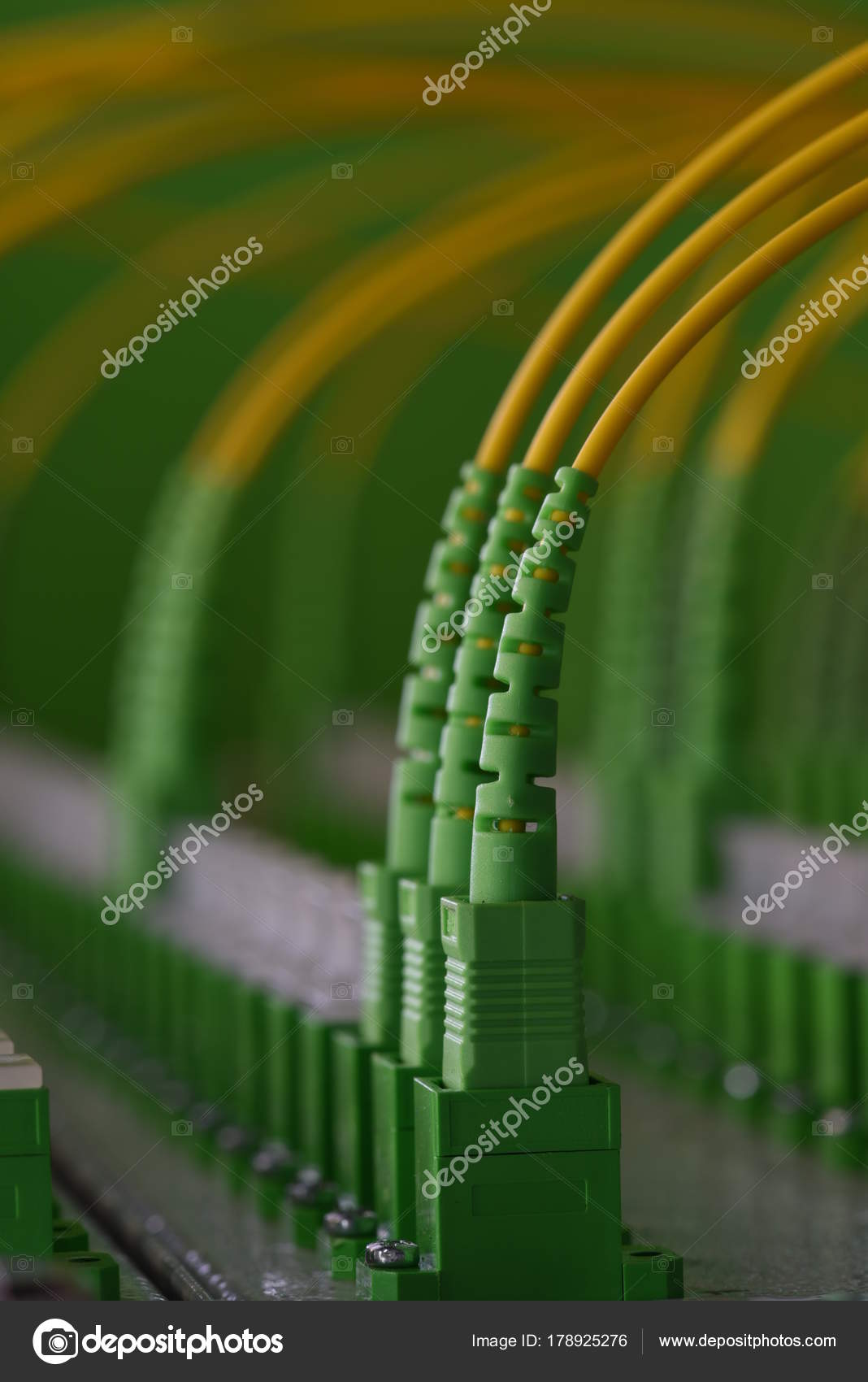 Optical Distribution Panels Fiber Optical Cable Stock Photo by ...