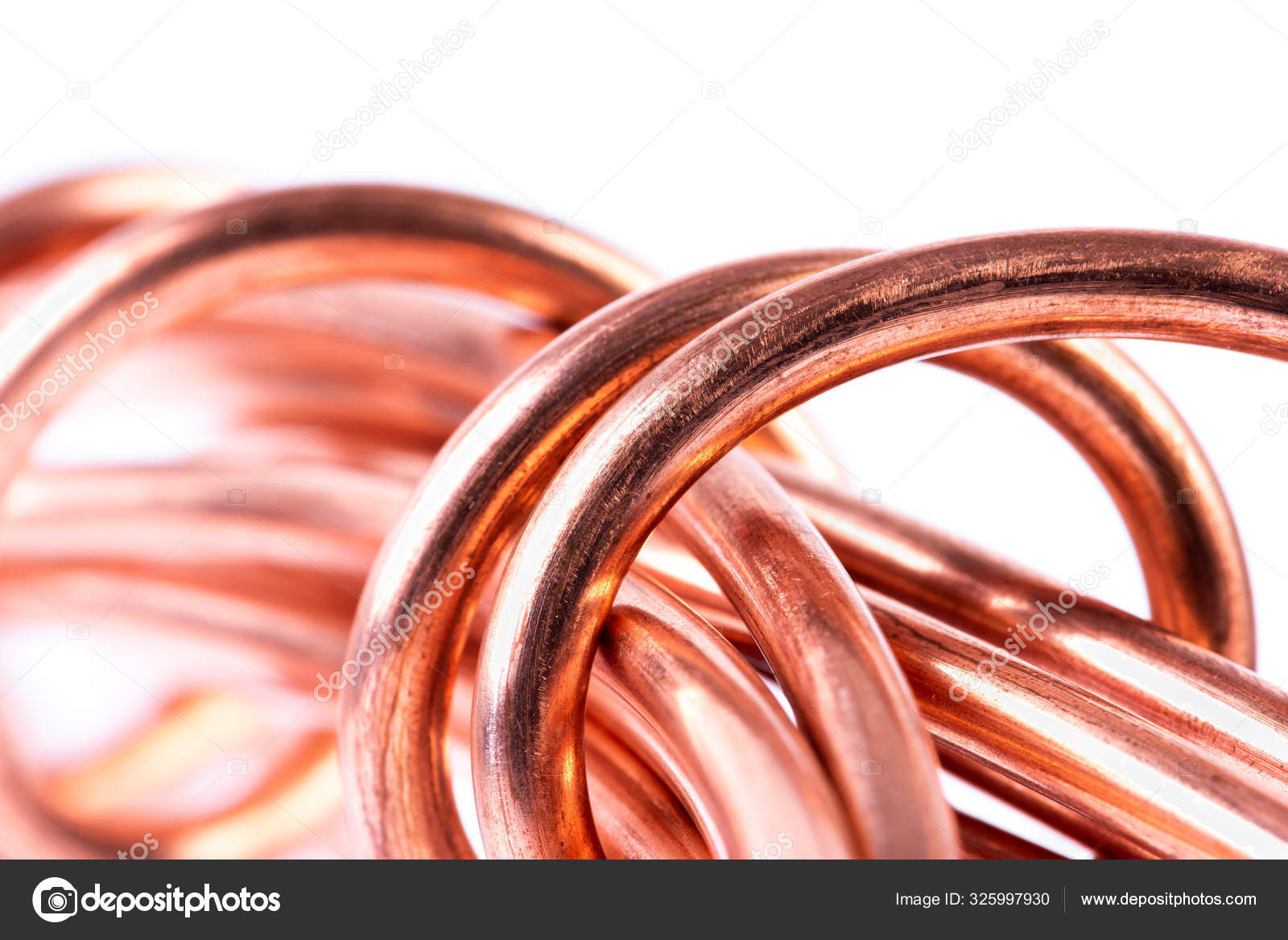 Copper Wire Isolated White Background — Stock Photo © Zetor2010 #325997930