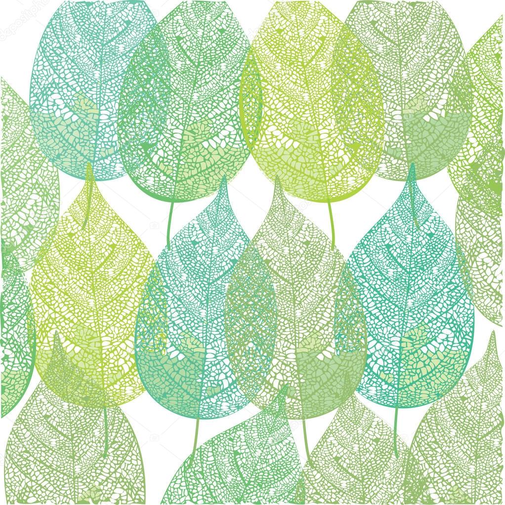 Green plant leaves pattern illustration — Stock Vector © scusi0-9 ...