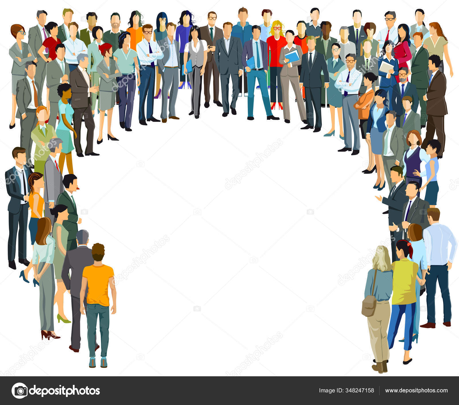 Large Group Of People Clip Art