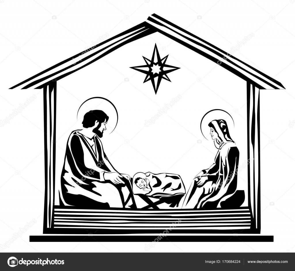 Christmas Nativity Scene Stock Vector Image by ©leonardo255 #170684224