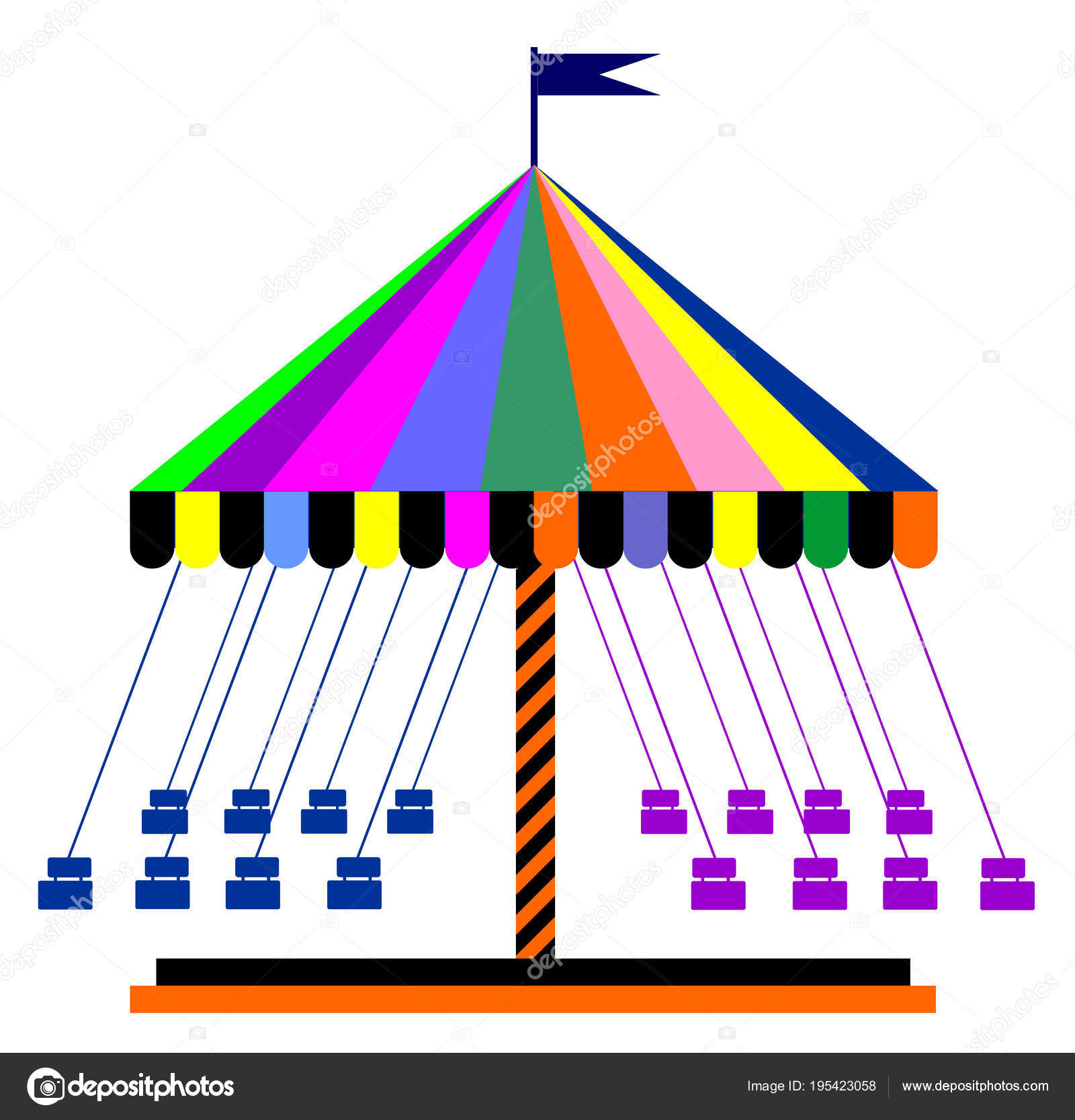 Carousel Vector Eps Stock Vector Image by ©leonardo255 #195423058