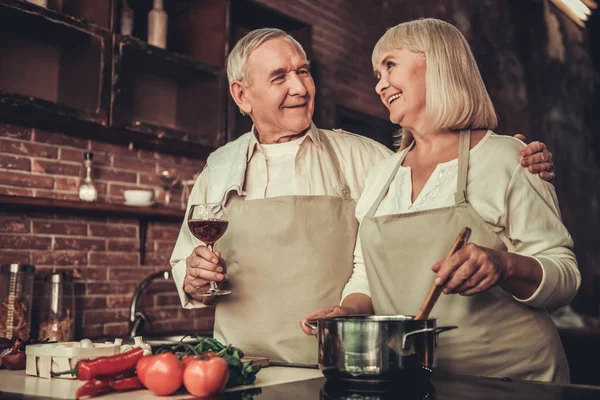 Old couple cooking Stock Photos, Royalty Free Old couple cooking Images ...